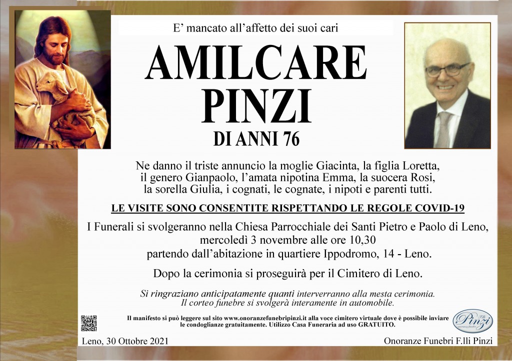 Onoranze Funebri F.lli Pinzi - Necrologi